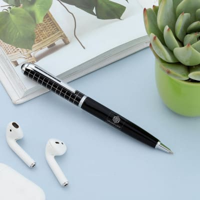 Buy/Send Checkered Design Personalized Ball Pen Online | IGP | JVS1275470