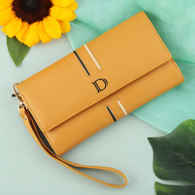 Buy/Send Chic Mustard Personalized Wallet Online | IGP | JVS1185729