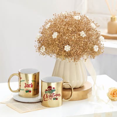 Christmas Gleam Personalized Arrangement: Gift/Send Home Gifts Online ...