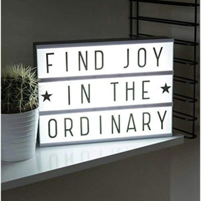 Buy/Send Cinematic Light Box Rectangle 11in Black And White Online ...