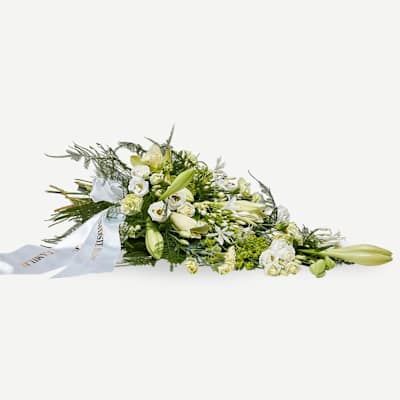 Buy/Send Classic funeral spray with ribbon Online | IGP | ID1350287