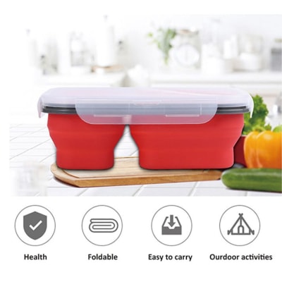 Buy/Send Collapsible Lunch Box Silicone Red Single Piece Online | IGP ...
