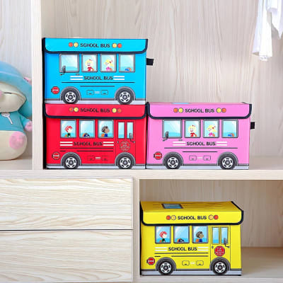 Buy/Send Collapsible School Bus Design Storage Organizer - Assorted ...