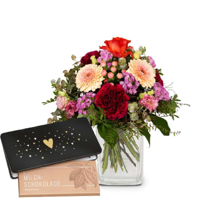 Buy/Send Colorful Wishes with Munz bar of chocolate «Heart» Online ...