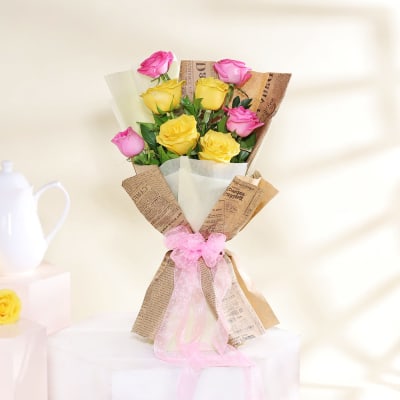 Buy/Send Colour Burst Roses Bouquet Online | IGP | JVS1191815