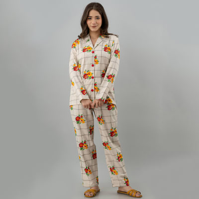 Buy/Send Colourful Floral Cotton Loungewear Set Online | IGP | J11145236