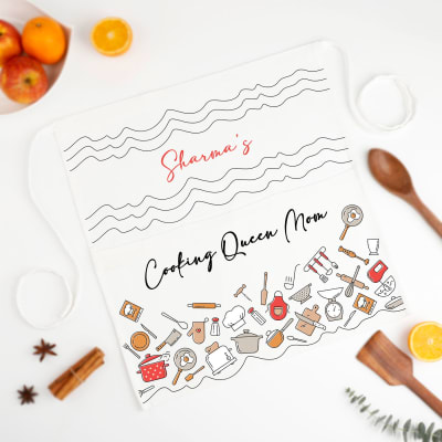 Buy/Send Cooking Queen Personalized Half Apron Online | IGP | JVS1278311