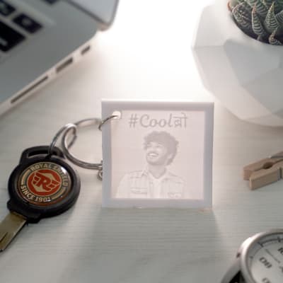 Buy/Send Cool Bro Personalized 3D Shadow Keychain Online | IGP | JVS1262812