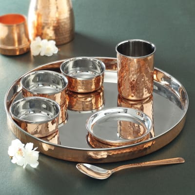 Buy/Send Copper Thali Set Online | IGP | J11106831
