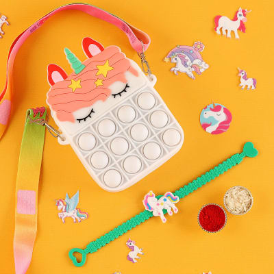 Buy/Send Cute Pop it Sling Bag and Band for Kids Online | IGP | JVS1182585