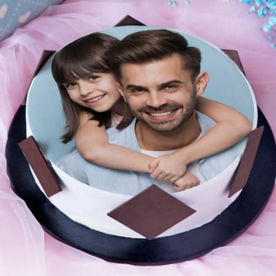 Buy/Send Daddy's Hug Delicious Photo Cake (1 Kg) Online | IGP | HD1139884