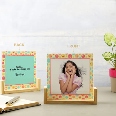 Dazzling Smile Personalized Sandwich Photo Frame: Gift/Send Friendship ...