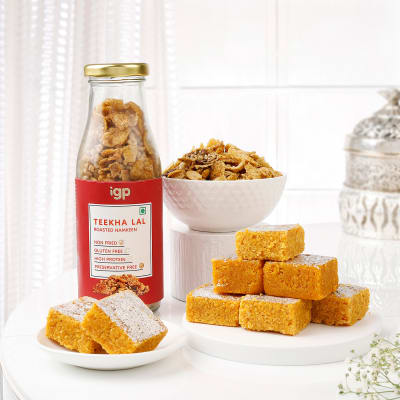 Delightful Desi Snack Box: Gift/Send Gourmet Gifts Online JVS1204479 ...