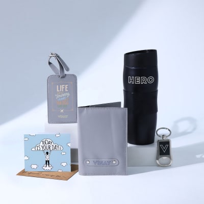 Buy/Send Deluxe Travel Hamper For Brother Personalized Online | IGP ...