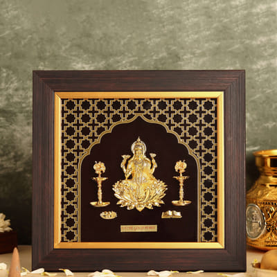 Buy/Send Divine Goddess Laxmi Golden Frame Online | IGP | JVS1405608