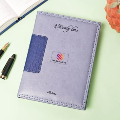 Buy/Send Dual Tone 2022 Diary Customized With Name And Logo Online ...