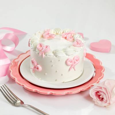 Buy/Send Elegant Bows Mini Cake Online | IGP | JVS1396318