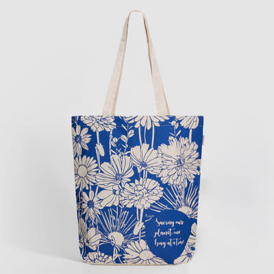 Buy/Send Elegant Floral Print Cotton Tote Online | IGP | JVS1287150