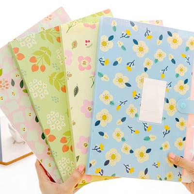 Buy/Send Expanding File Folder - Floral Print - Assorted - Set Of 3 ...