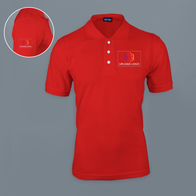 Fas Tees Polo T shirt for Men Red : Gift/Send Business Gifts Online ...