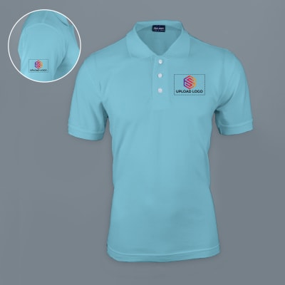 Fas Tees Polo T shirt for Men Sky Blue : Gift/Send Business Gifts ...