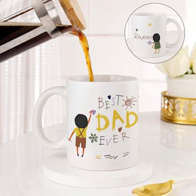 Buy/Send Father's Day Personalized Best Dad Ever Mug Online | IGP ...