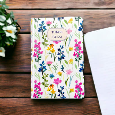 Buy/Send Floral Things To-Do Notebook - Assorted - Single Piece Online ...