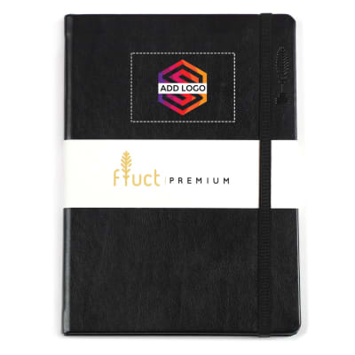 Buy/Send Fluct A5 Black Premium Diary Customized with Logo Online | IGP ...