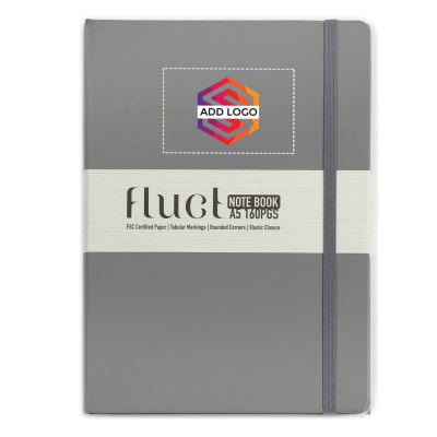 Buy/Send Fluct A5 Light Grey Diary Customized with Logo Online | IGP ...