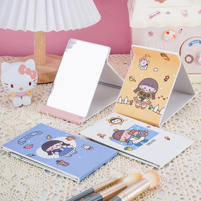 Buy/Send Foldable Mirror - Cartoon Print - Assorted - Single Piece ...