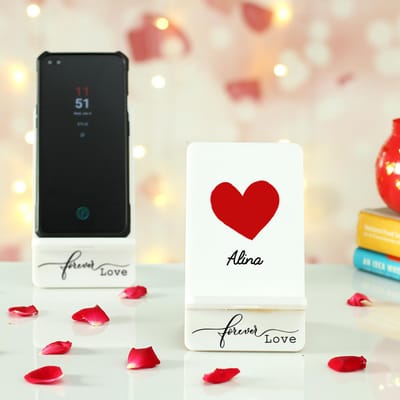 Forever Love Personalized Mobile Stand: Gift/Send Home Gifts Online ...