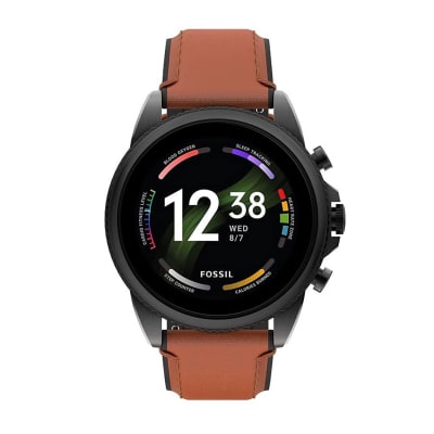 Buy/Send Fossil FTW4062 Gen 6 Smartwatch with AMOLED Brown Leather ...