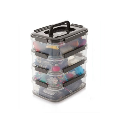 Buy/Send Four Layered Storage Box - Multilock - Assorted - Single Piece ...