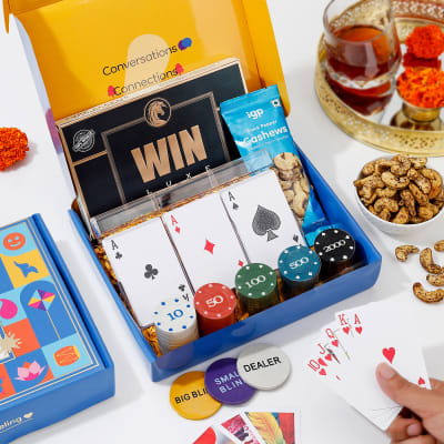 Buy/Send Fun Indulgence Poker Diwali Hamper Online | IGP | JVS1334494