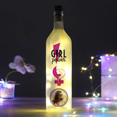 Girl Power Personalized LED Bottle Lamp: Gift/Send Home Gifts Online ...