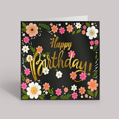 Buy/Send Gold Foil Birthday Card Online | IGP | JVS1400546