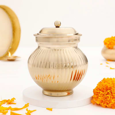 Buy/Send Golden Metal Kalash Online | IGP | JVS1267135