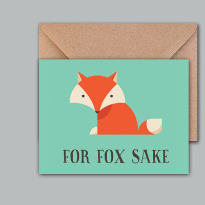 Buy/Send Greeting Card For Fox Sake Online | IGP | JVS1234046