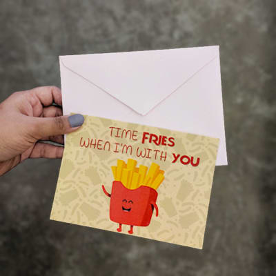 Buy/Send Greeting Card Time Fries Single Piece Online | IGP | JVS1233721