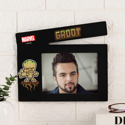 Groot Personalized Photo Frame: Gift/Send Rakhi Gifts Online JVS1192563 ...