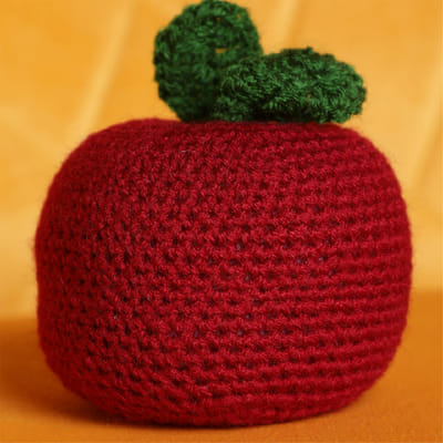 Buy/Send Handmade Crochet Apple Soft Toy Single Piece Online | IGP ...