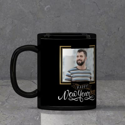 Happy 2022 Personalized Black Ceramic Mug: Gift/Send New Year Gifts ...