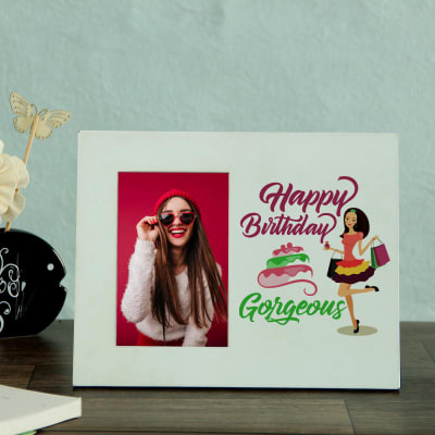 Happy Birthday Personalized Photo Frame for Girls: Gift/Send Home Gifts ...