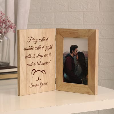 Buy/Send Happy Teddy Day Personalized Wooden Photo Frame Online | IGP ...