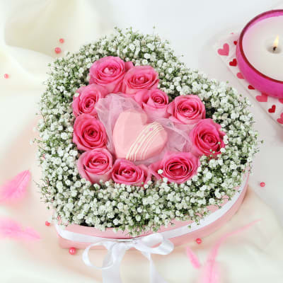 Buy/Send Heart shaped Roses Surprise Online | IGP | JVS1201493