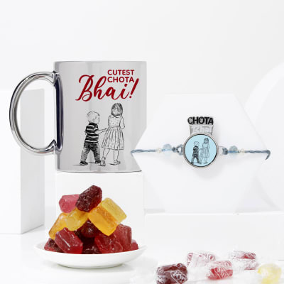 Buy/Send Heartfelt Chota Bhai Rakhi Hamper Online | IGP | JVS1300495