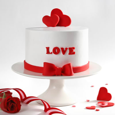 Buy/Send Hearts and Love Cake For Couple (1 Kg) Online | IGP | JVS1199604