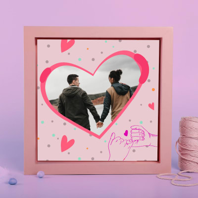 Buy/Send In Your Heart Personalized Wooden Photo Frame Online | IGP ...