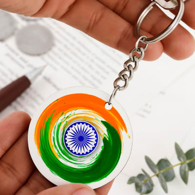 Buy/Send Indian Flag Keychain Online | IGP | JVS1301989