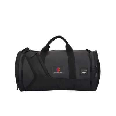 Buy/Send Jack And Jones Black Hard Shell PU Duffle Bag Online | IGP ...